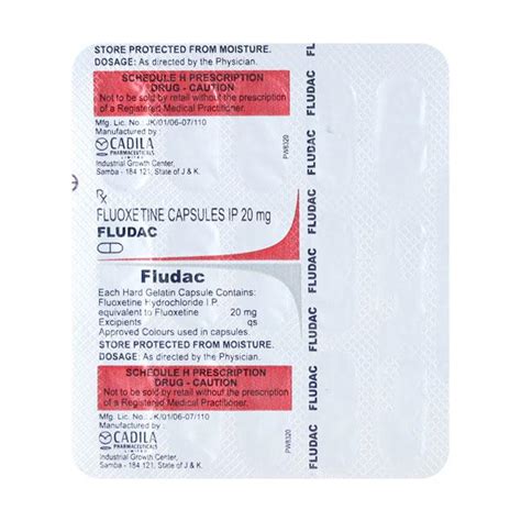 Fludac 20mg Capsule 15s Price Uses Side Effects Netmeds