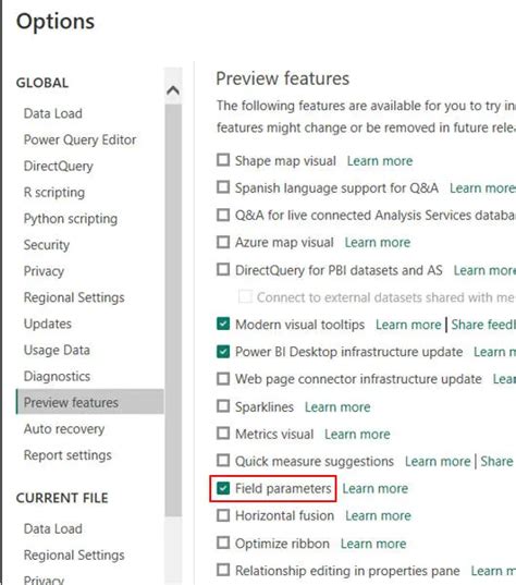 Field Parameters And Dynamic Slicers