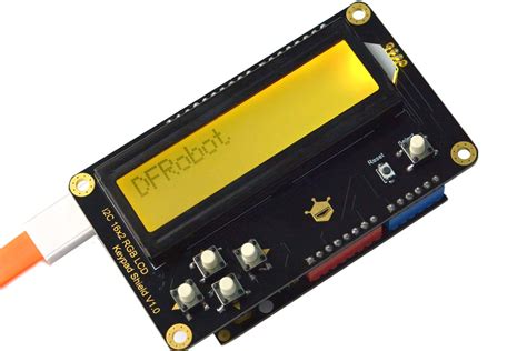 i2c rgb backlight lcd 16x2 display module for arduino black text dfrobot