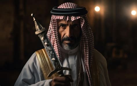 Premium Ai Image Portrait Of A Najdi Saudi Man