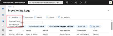 如何分析 Microsoft Entra 预配日志 Microsoft Entra Id Microsoft Learn