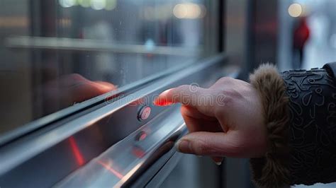 Biometric Security System Scanning Fingerprints For Access Control Stock Illustration