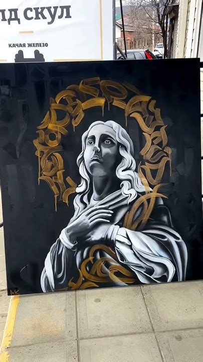 Первый опыт нарисовать лицо 🤔 картина 100 на 100 картина творчество арт картинаназаказ