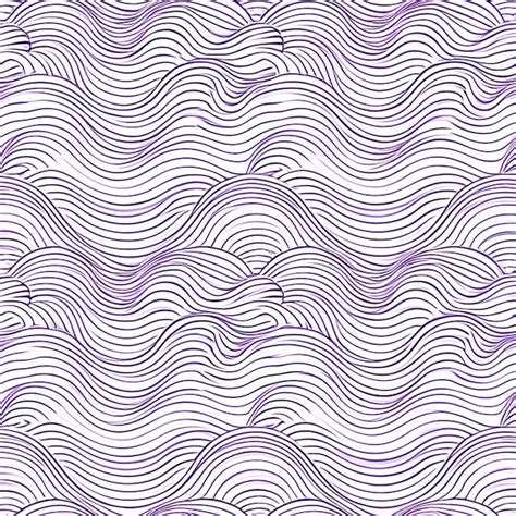 Premium Vector Seamless Tile Pattern Of Detailed Wave Crests On A Pale Lavender Background