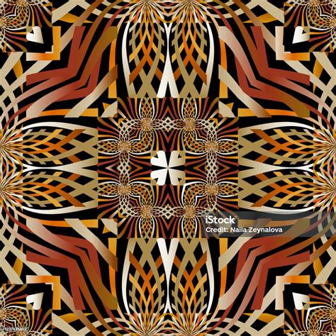 다채로운 프랙탈 스트라이프 벡터 원활한 패턴 미래 장식 배경입니다 기하학적 배경을 반복합니다 방사형 모양 줄무늬 선 추상 꽃 장식 끝없는 모던한 화려한 질감 0명에 대한