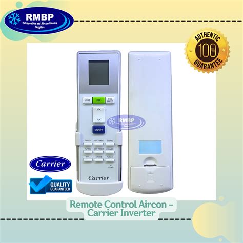 Remote Control Aircon Carrier Inverter Rmbp Refrigeration And Airconditioning Supplies