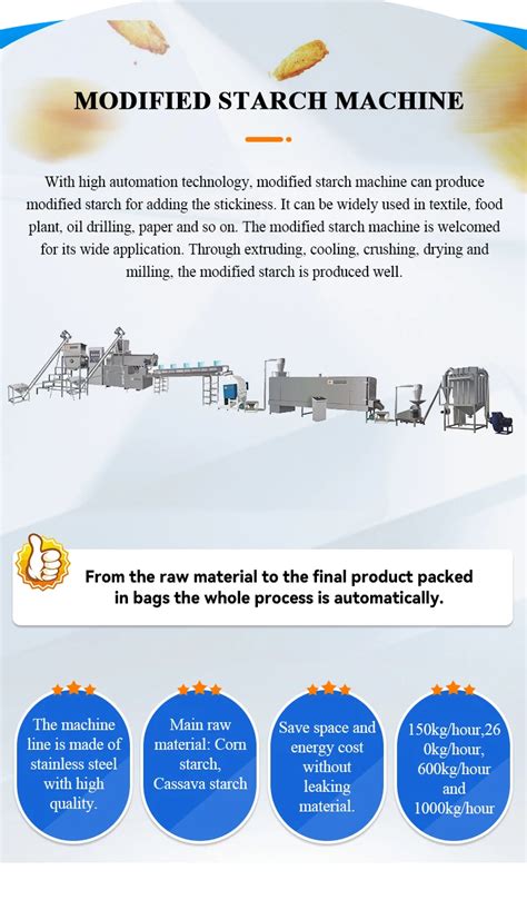 Modified Starch Machine Oil Drilling Modified Starch Machinery Modified