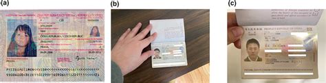 Example Passport Images A A Typical Page Of The Passport Contains The Download Scientific
