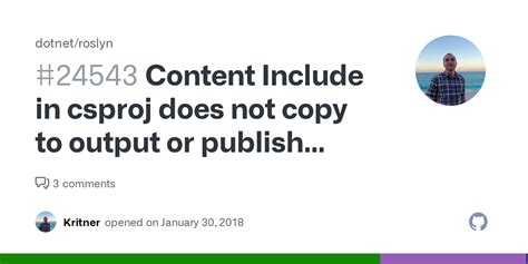Content Include In Csproj Does Not Copy To Output Or Publish Folders If Said Included Content Is