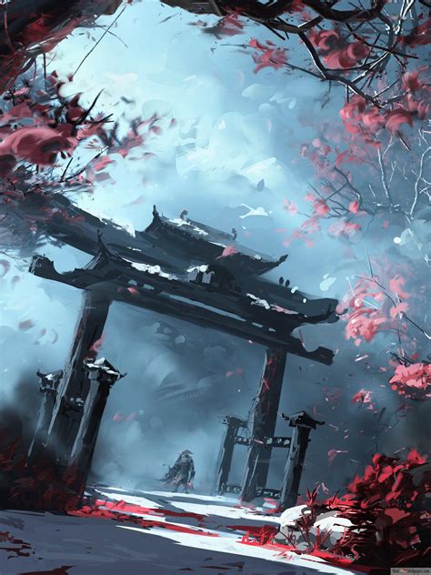 Japanese Shrine Torii Gate 4k Wallpaper Download