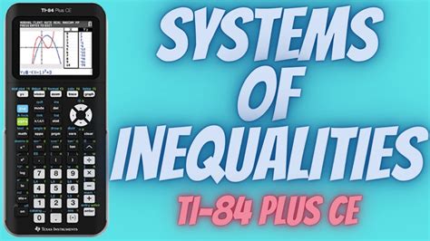 Graph System Of Inequalities On TI Plus CE YouTube