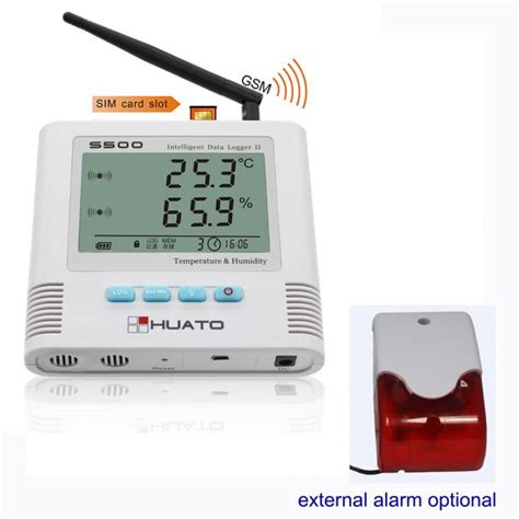 SMS Alarm GSM Temperature Sensor GSM Temperature Data Logger LCD Display