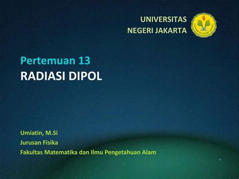 Teori Medan Elektromagnet 13 16 Aradiasidipoldipollistrik Ppt