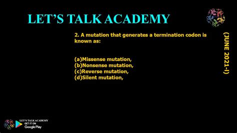 Nonsense Mutations Creates Termination Codons