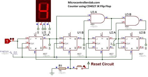 Circuit Diagram 4 Bit Synchronous Counter Using Ic 7476