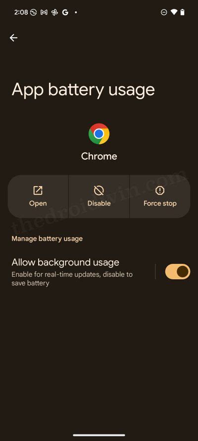 Restricted App Battery Usage Missing On Android How To Fix Thedroidwin