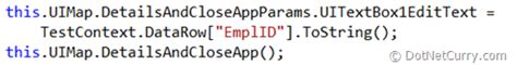 coded ui test convert normal cuit to data driven cuit using visual