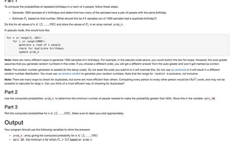 The Birthday Problem Problem Setup The Birthday