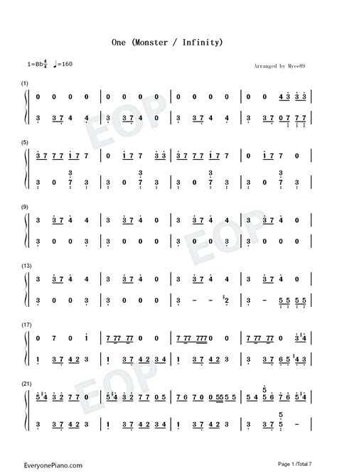 Monster简谱带歌词图片 千图网