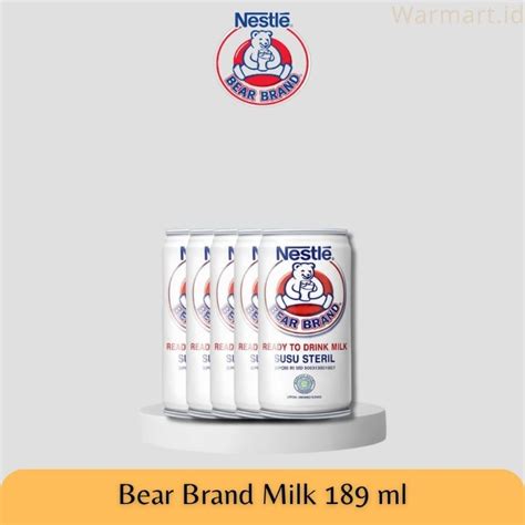 Jual Susu Beruang Kaleng Bear Brand Milk 189 Ml ×5pcs Shopee Indonesia