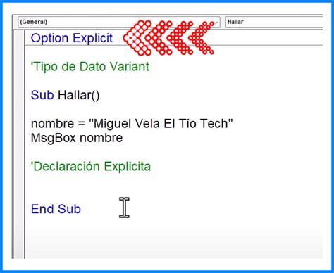 Declarando Variables En Vba Excel