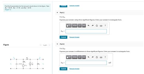 Solved Problem Find The H Parameters For The Two Port Chegg