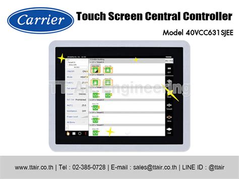 Carrier Touch Screen Central Controller 40vcc631sjee Tt Air Engineering