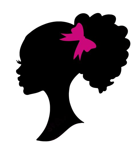 Black Barbie Head Logo