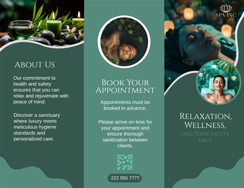 Free Spa Health And Safety Brochure Template To Edit Online