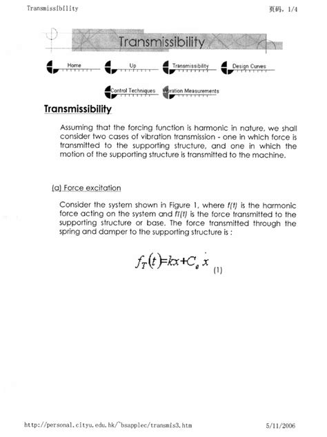 Transmissibility Pdf