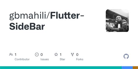 github gbmahili flutter sidebar