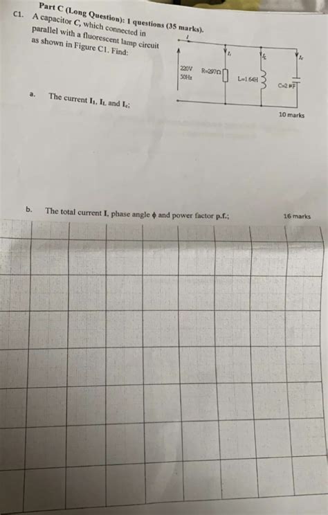Solved C Part Long Question Questions Marks A Chegg
