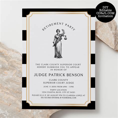 Retirement Party Invitation Wording Samples