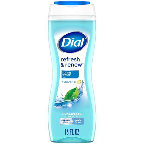Dial Healthy Skin Liquid Shower Gel Refresh And Renew Spring Water Bath