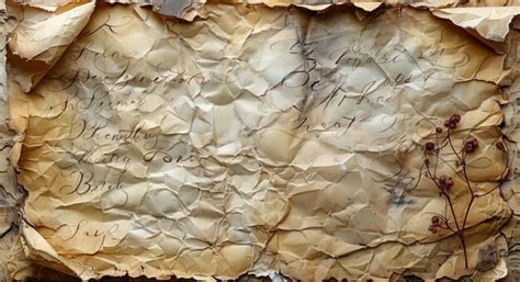 Ancient Manuscript Vintage Scroll Handwritten Script Premium Ai Generated Image