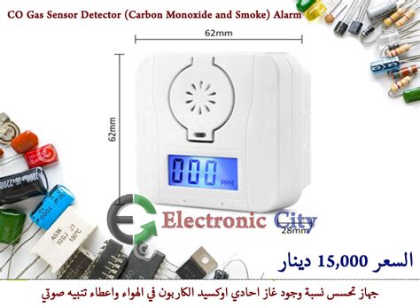 Co Gas Sensor Detector Carbon Monoxide And Smoke Alarm N8 011258 Electronic City المدينة