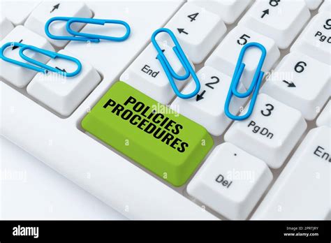 Text Sign Showing Policies Procedures Internet Concept Influence Major Decisions And Actions
