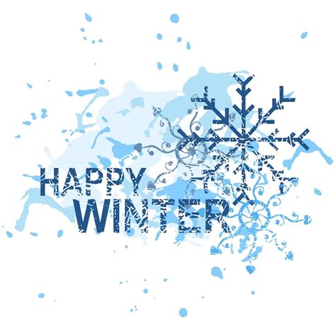 Abstract Winter Background Premium Vector