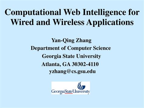 Ppt Computational Web Intelligence For Wired And Wireless Applications Powerpoint Presentation