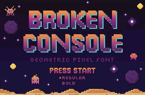 43 Best Game And Arcade Fonts Retro Pixel Video Game Styles Envato