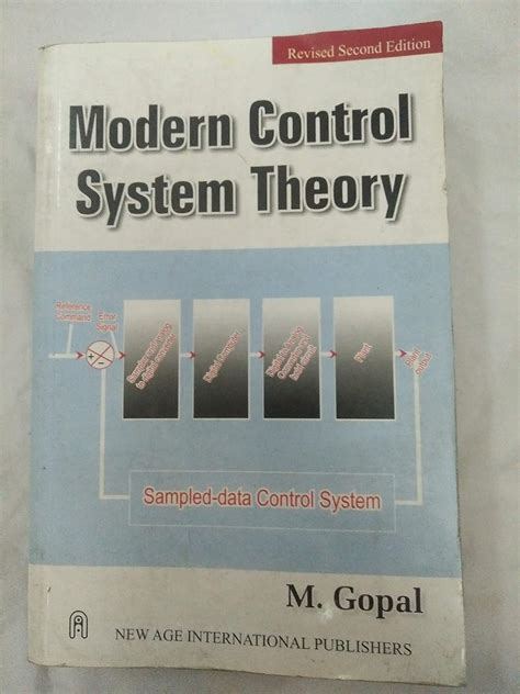 Modern Control System Theory Gopal M 9788122405033 Books