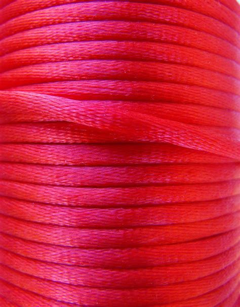 Red Rattail Cording Ribbon Etsy