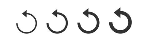 premium vector reload arrow icon repeat signs refresh button symbol