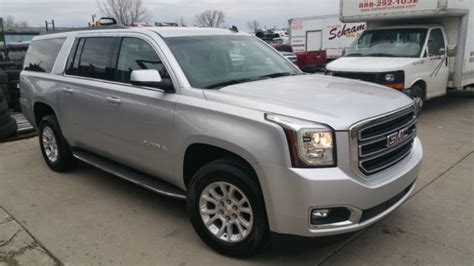 2015 Gmc Yukon Xl 1500 Sle Silver 6247 Miles Black Interior Suburban Tahoe