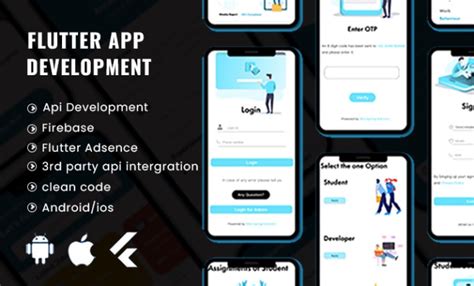 develop professional flutter apps for android and ios by kishordonariya