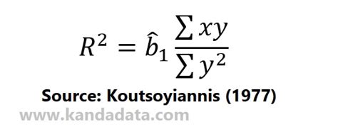 Calculate Coefficients bo, b1, and R Squared Manually in Simple Linear Regression - KANDA DATA