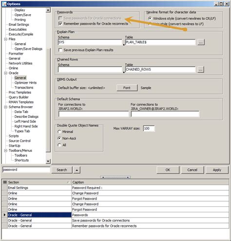 Enable Save Passwords Without Re Installing Toad For Oracle And Devops