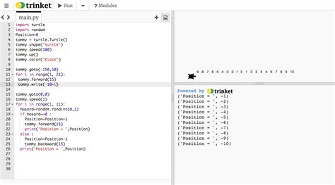 Déplacement Aléatoire Avec Python Et Turtle Labodemaths Fr