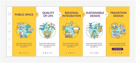 Principles Of Urban Design Yellow Onboarding Template Life Quality