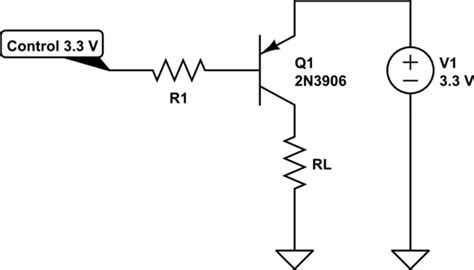 Circuit Analysis Pnp Transistor High Side Load Switching Electrical